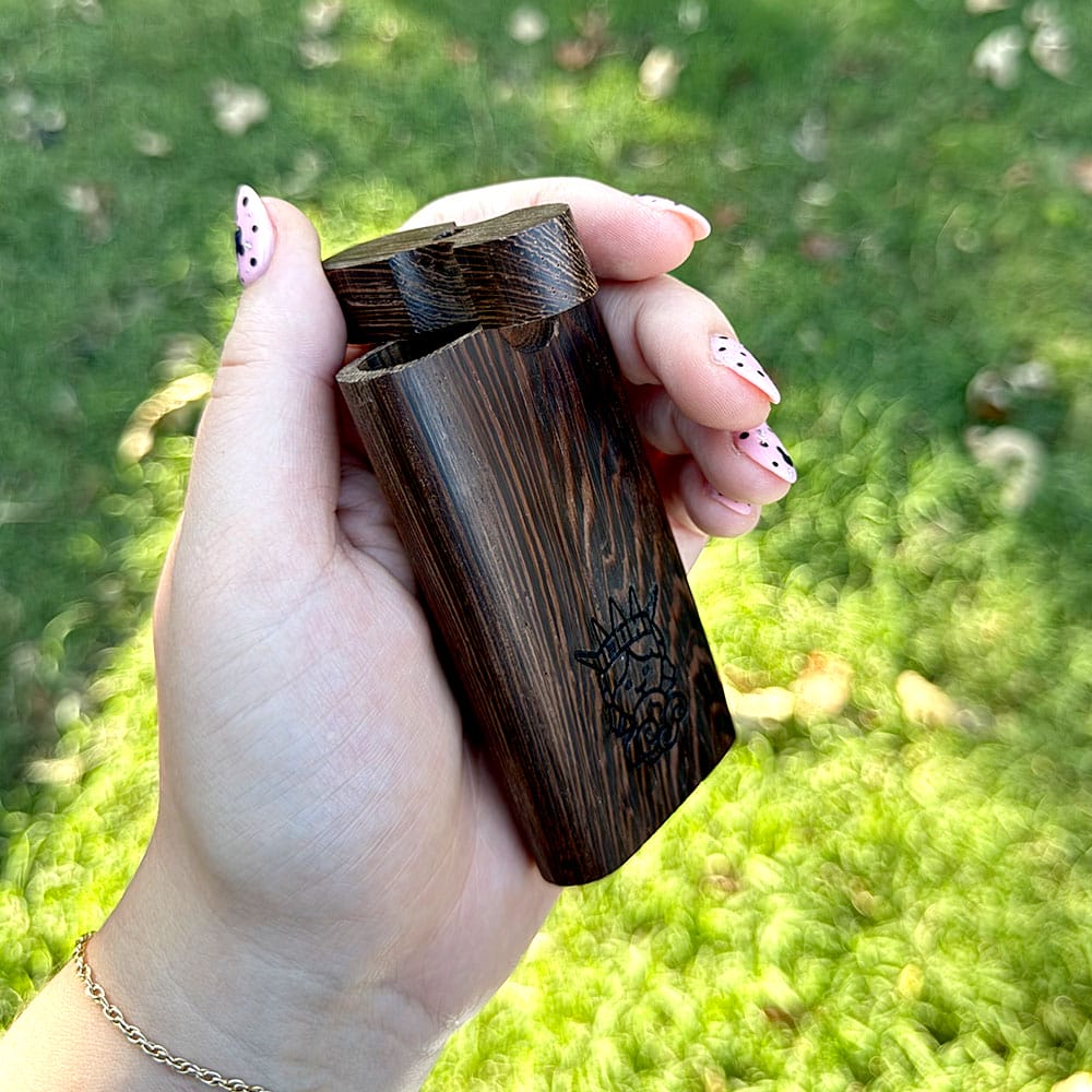 One Hitter Dugout - The Old School - Walnut Wood Dugout - Best One Hitters