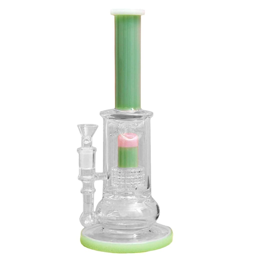 Thick Glass Bong with Ice Catcher | Jade - Best One Hitters