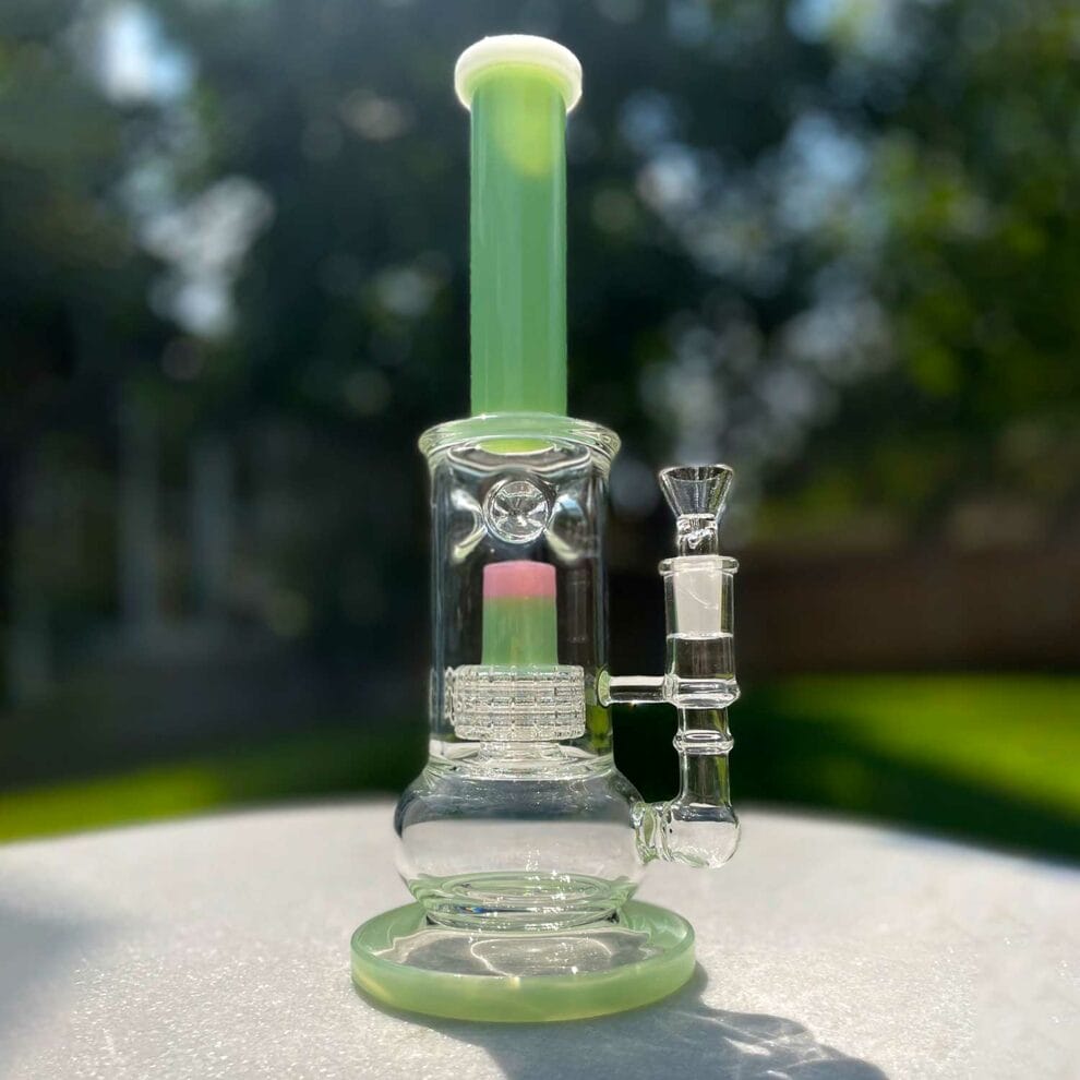 Mini Small Glass Bong with Percolator - Best One Hitters