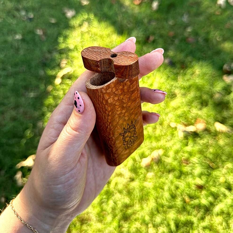 Hitter Box with Pipe | Leopard Wood - Best One Hitters